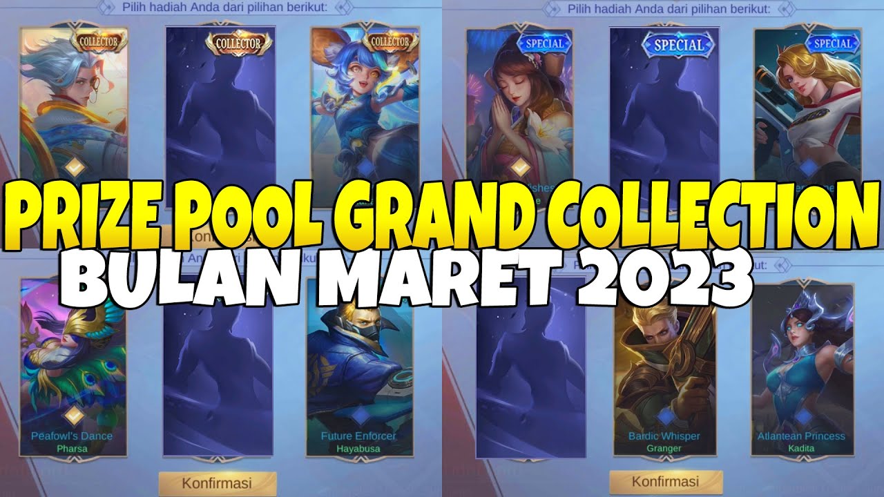 UPDATE PRIZE POOL & SKIN DI EVENT GRAND COLLECTION MARET 2023 - YouTube