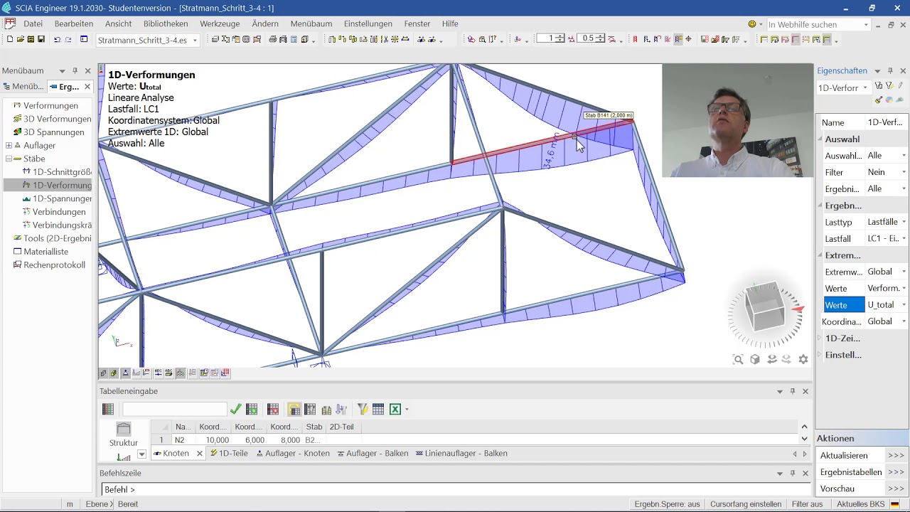 SCIA Tutorial - Spannungen und Verformungen (Prof. Dr.-Ing. Michael ...