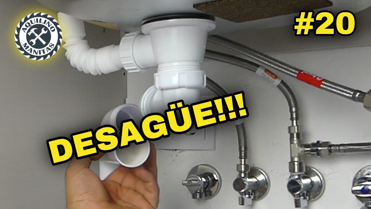 ¿Cómo instalar el desagüe del fregadero FÁCILMENTE? - YouTube
