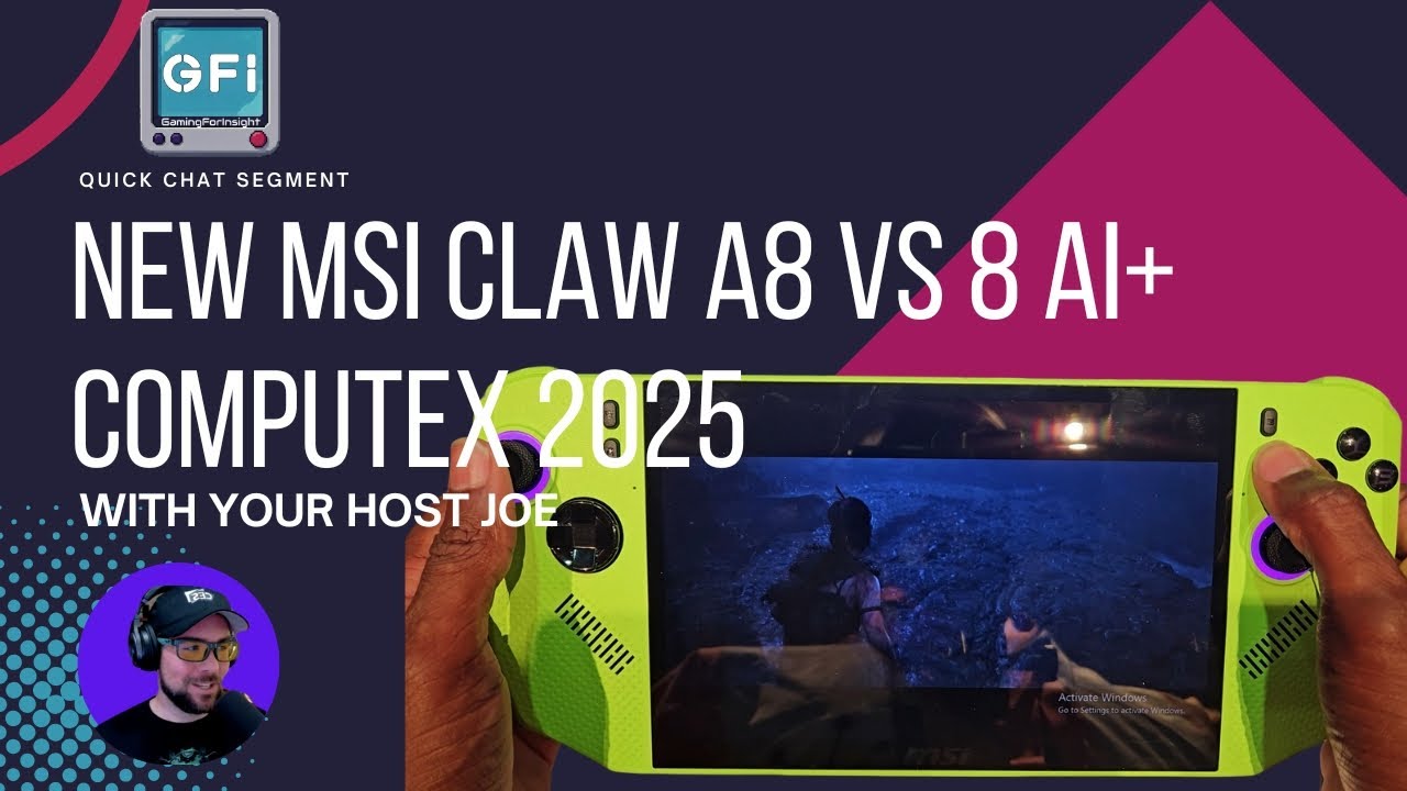 New MSI Claw A8 vs 8 AI+ Computex 2025 - Quick Chat Segment (w/ @SiliconFox-s8d ) - YouTube