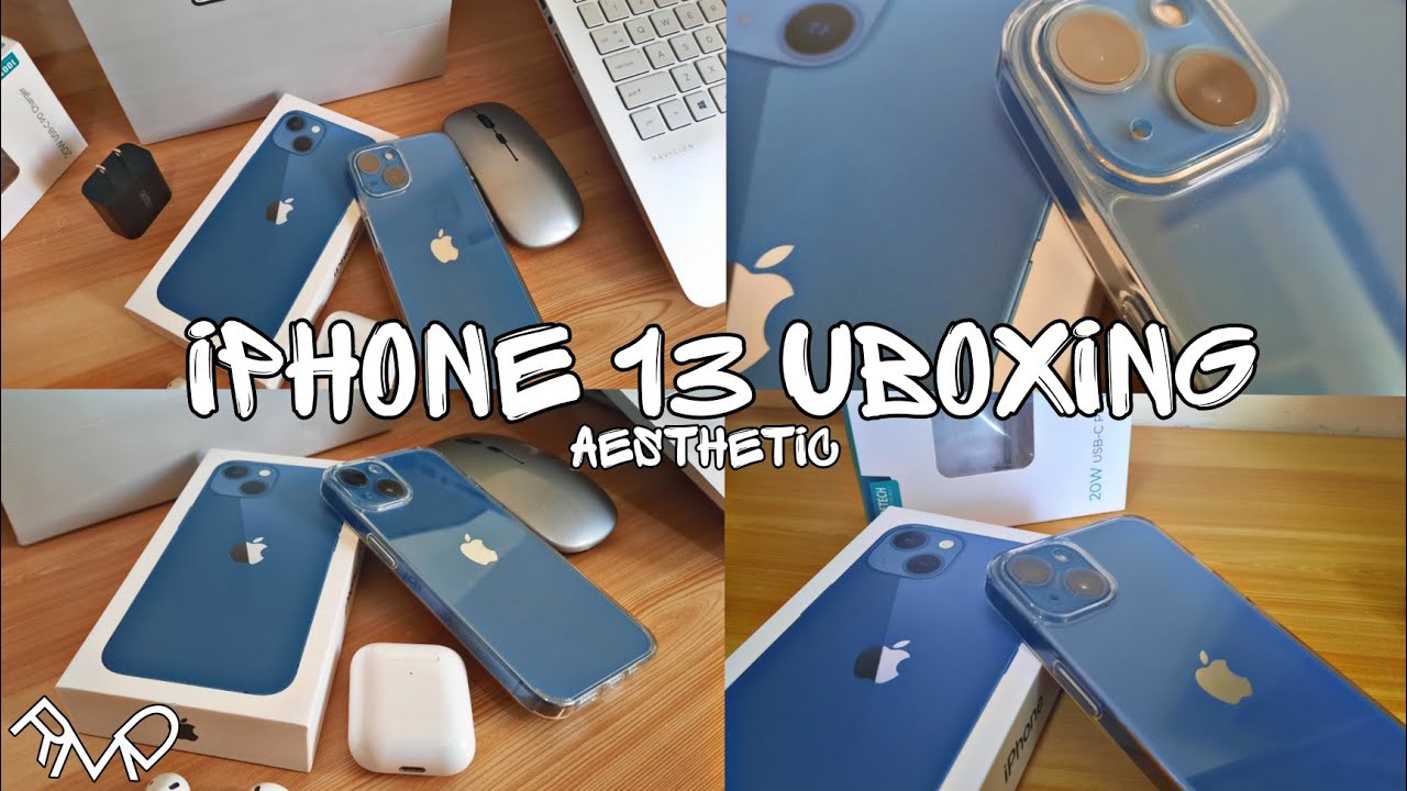 iPhone 13 Aesthetic Unboxing in Color Blue (Philippines) // Ivan Jner ...