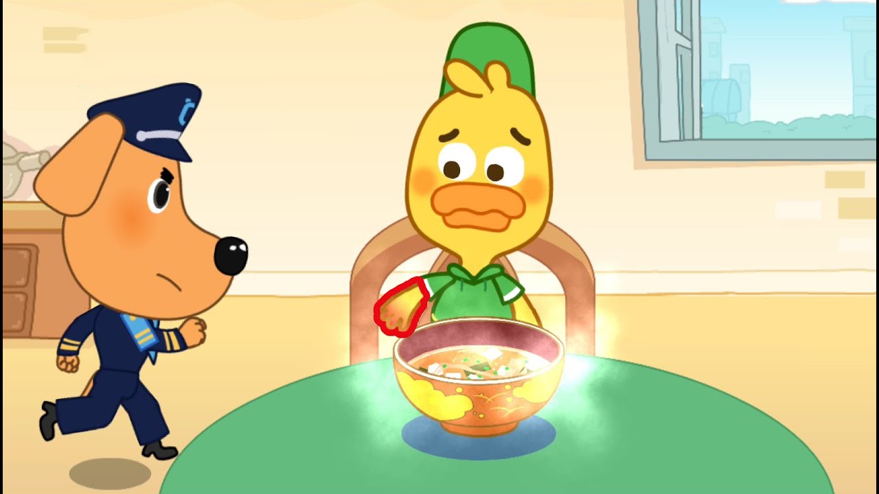 Sheriff Labrador Safety Tips 2 _How to Eat Properly? _BABYBUS (Fun ...