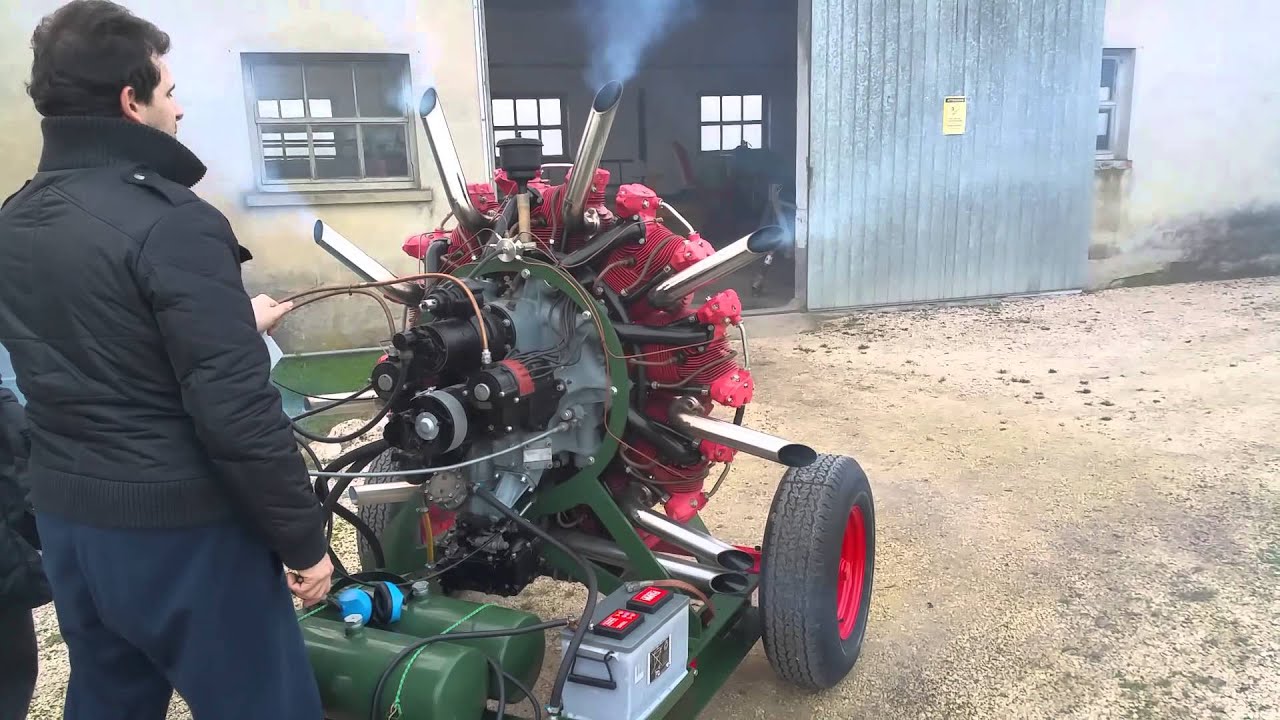 Continental R975 C4 Accensione Invernale - YouTube