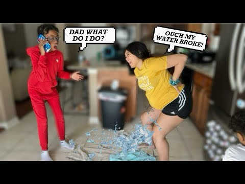 MY WATER BROKE! - Best Prank EVER on Step Son!