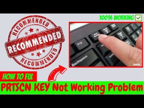 How To Fix Print Screen key(PRTSCN KEY) Not Working Problem||Mr.creator ...
