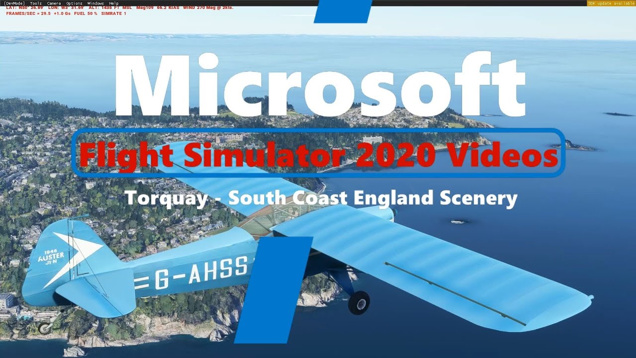 Microsoft Flight Simulator 2020 South Coast England - Torquay ...