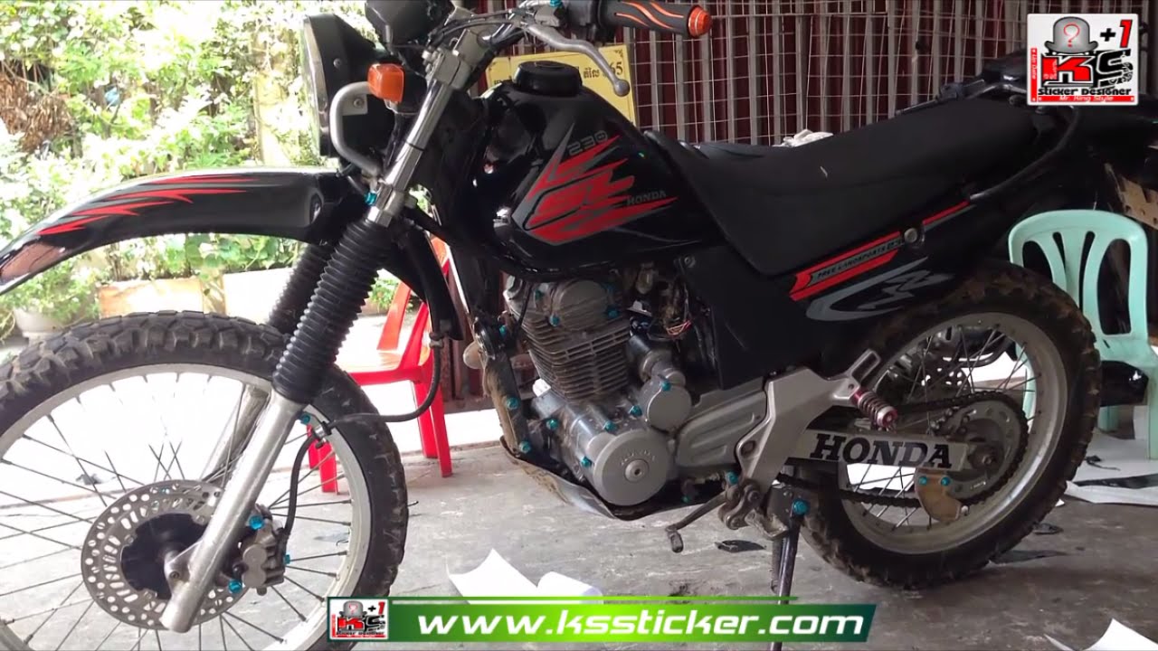 Honda SL230 new stamp - YouTube