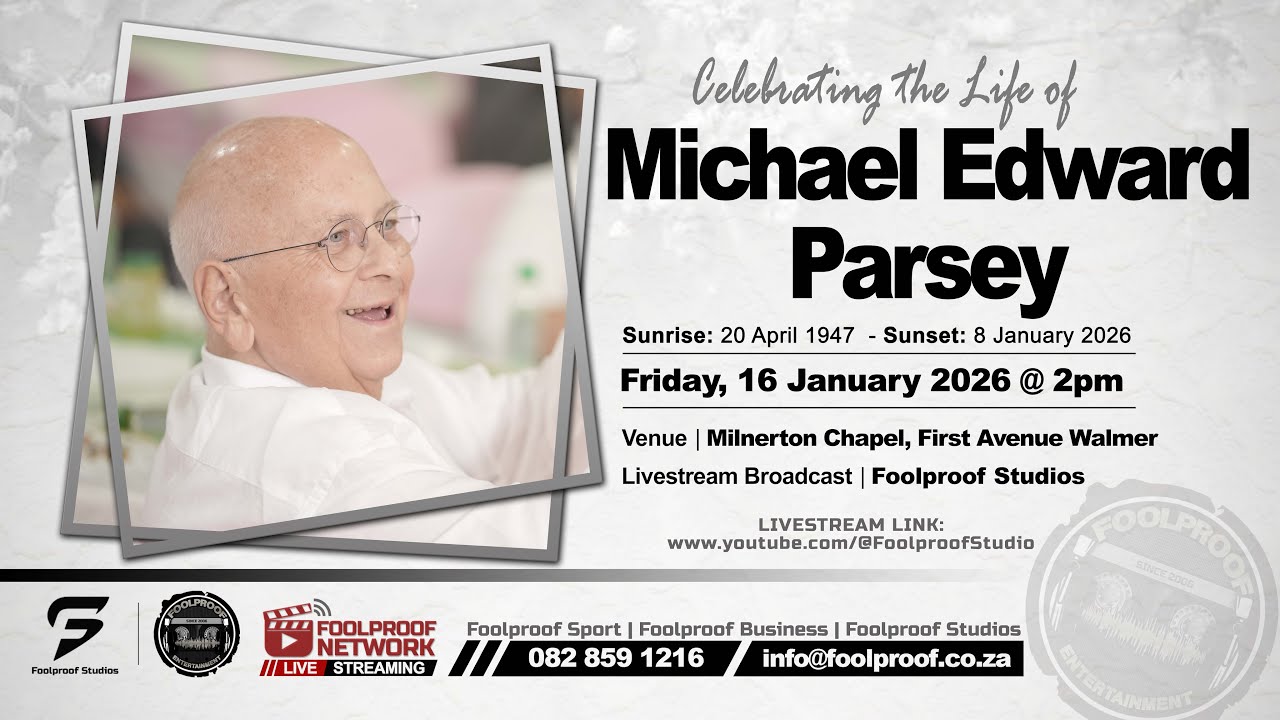 #LIVESTREAM | MEMORIAL SERVICE OF MICHAEL EDWARD PARSEY - YouTube