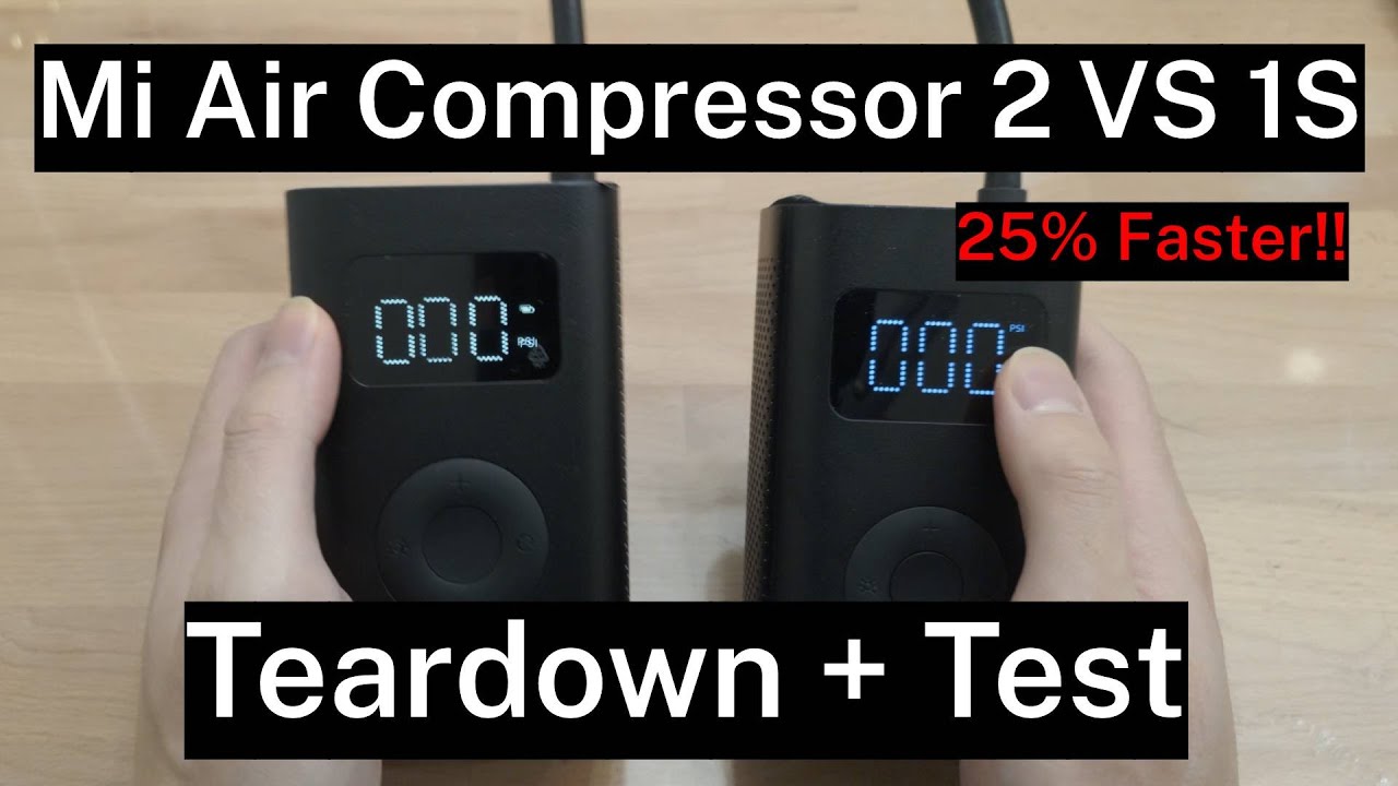 Xiaomi Mijia Air Compressor 2 [25% Faster] vs Mijia Air Compressor 1s ...