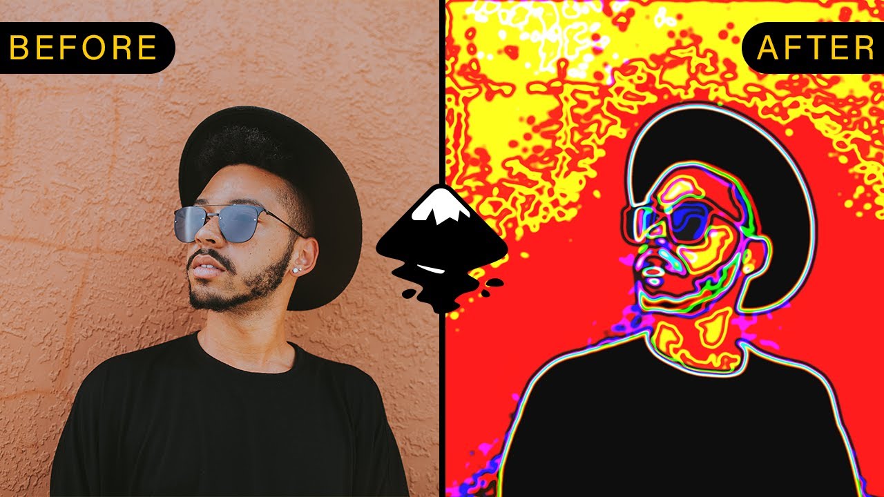 Neon Drawing Effect in Inkscape - YouTube