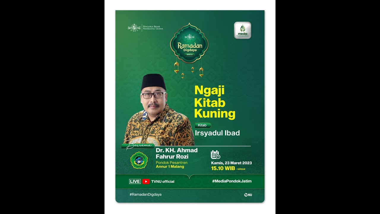 Live Ngaji Kitab Kuningponpes Annur 1 Malangkitab Irsyadul Ibadqari Dr Kh Ahmad Fahrur 