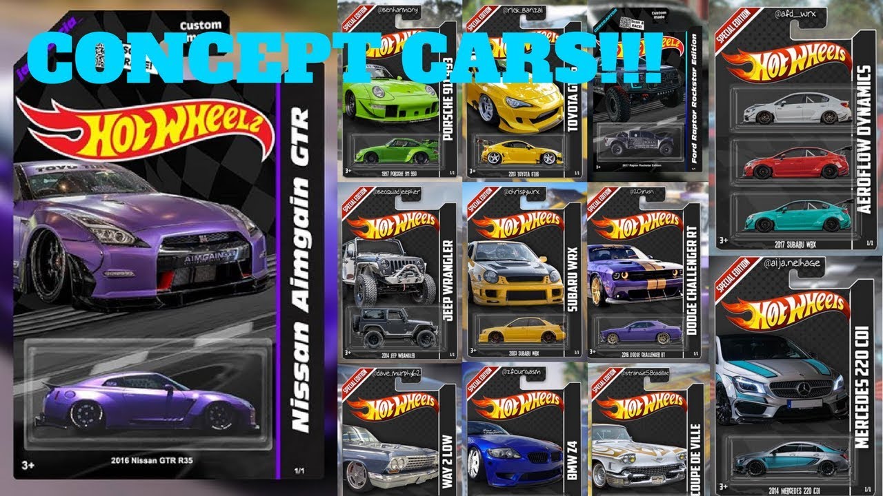 HOT WHEELS CONCEPT CARS 2!!! 13+ - YouTube
