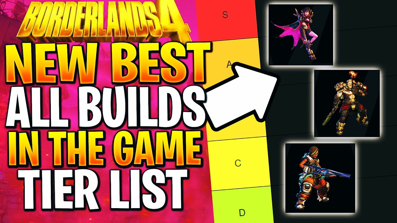RANKING ALL BEST BUILDS IN THE GAME! Borderlands 4 Tier List - YouTube