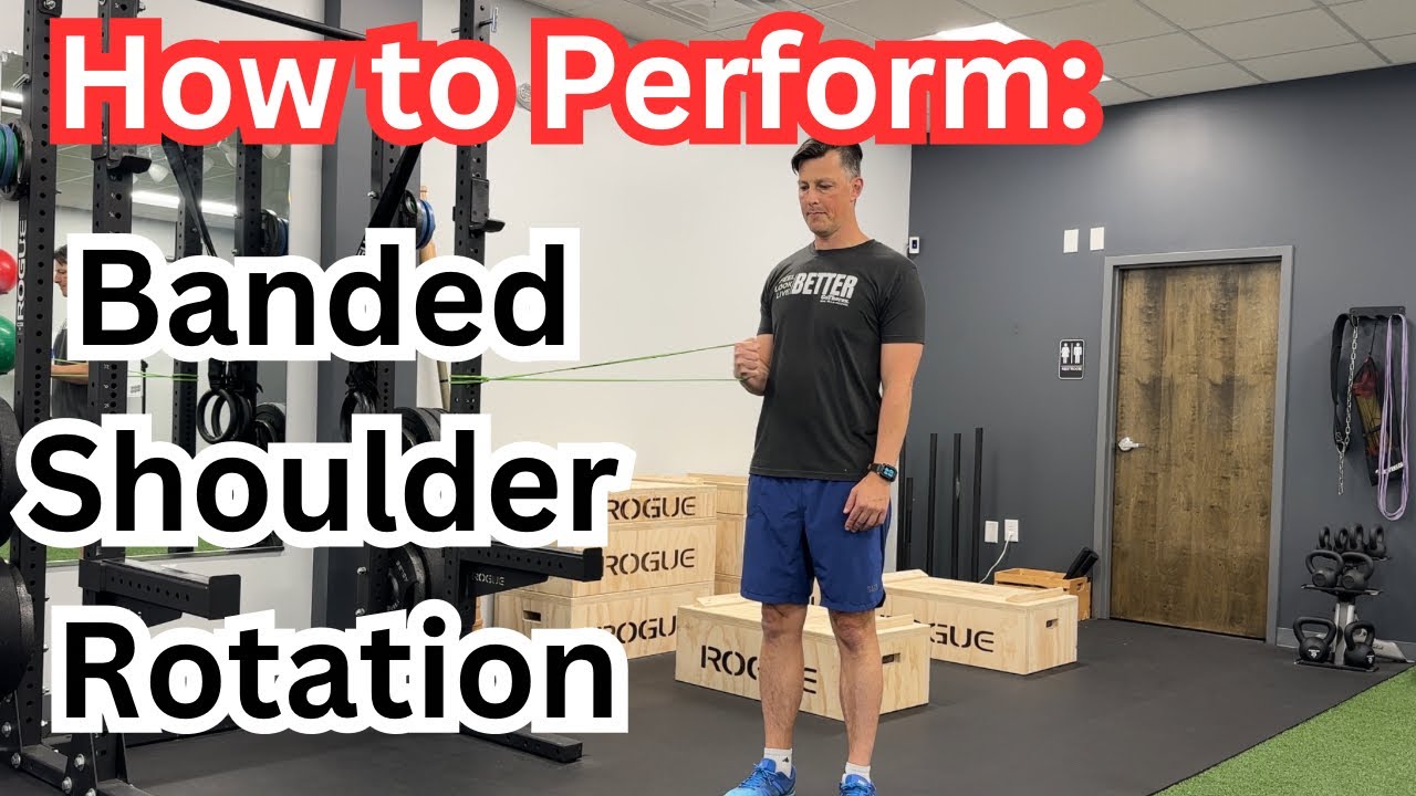 How to Perform: Banded Shoulder Rotations - YouTube