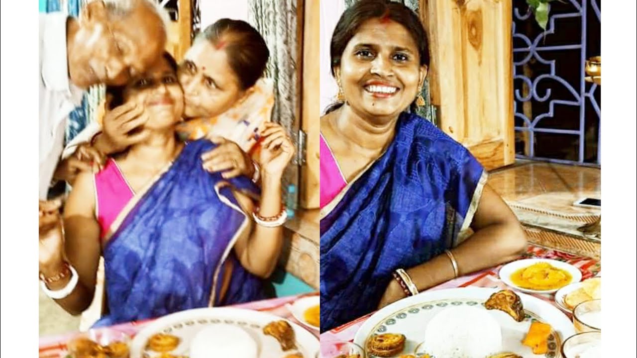 Indian middle class family house wife Birthday celebration - YouTube