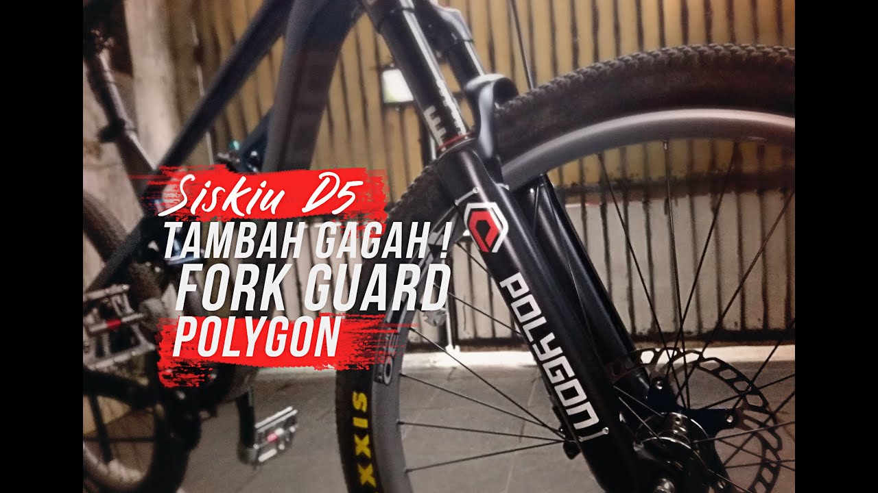 Fork guard atau pelindung fork Decal Polygon | Siskiu D5 tambah gagah ...