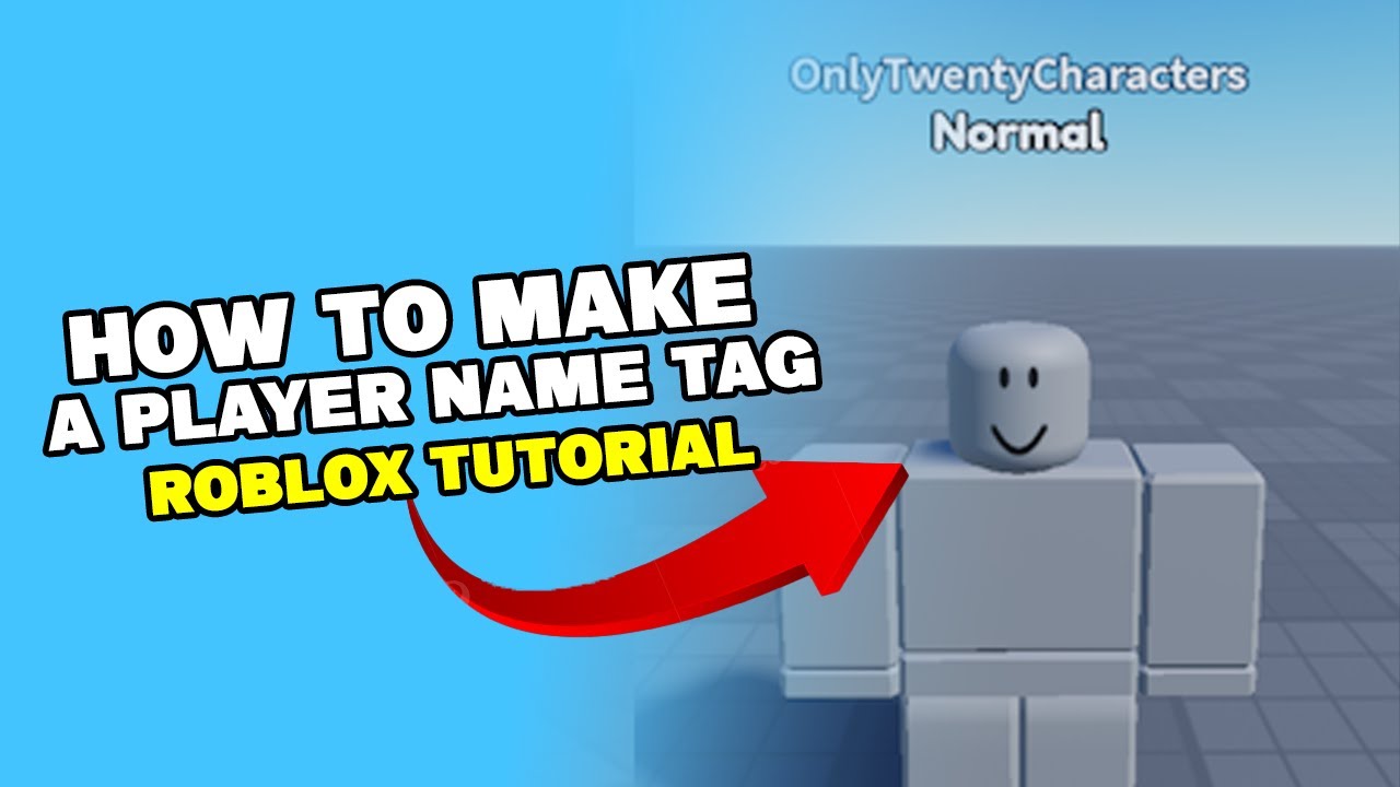 How To Make A Player Name Tag On ROBLOX Studio - YouTube