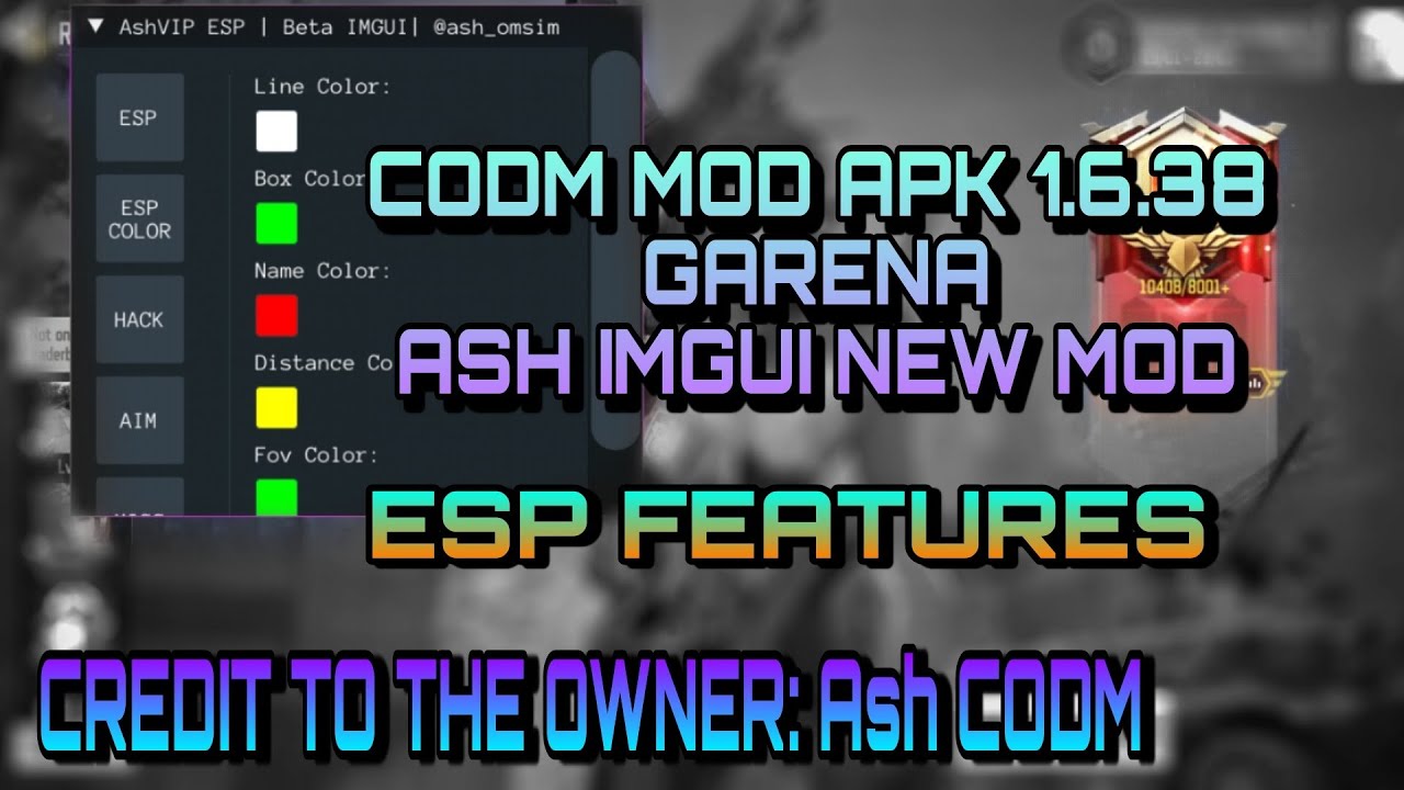 CALL OF DUTY MOBILE MOD APK 1.6.38 | SEASON 3 | FREE MOD | ESP | ASH ...