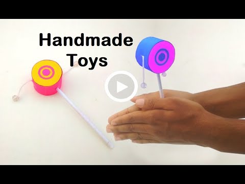How to make a Dug Dugi at home | Handmade Tom Tom drum | cardboard toy ...