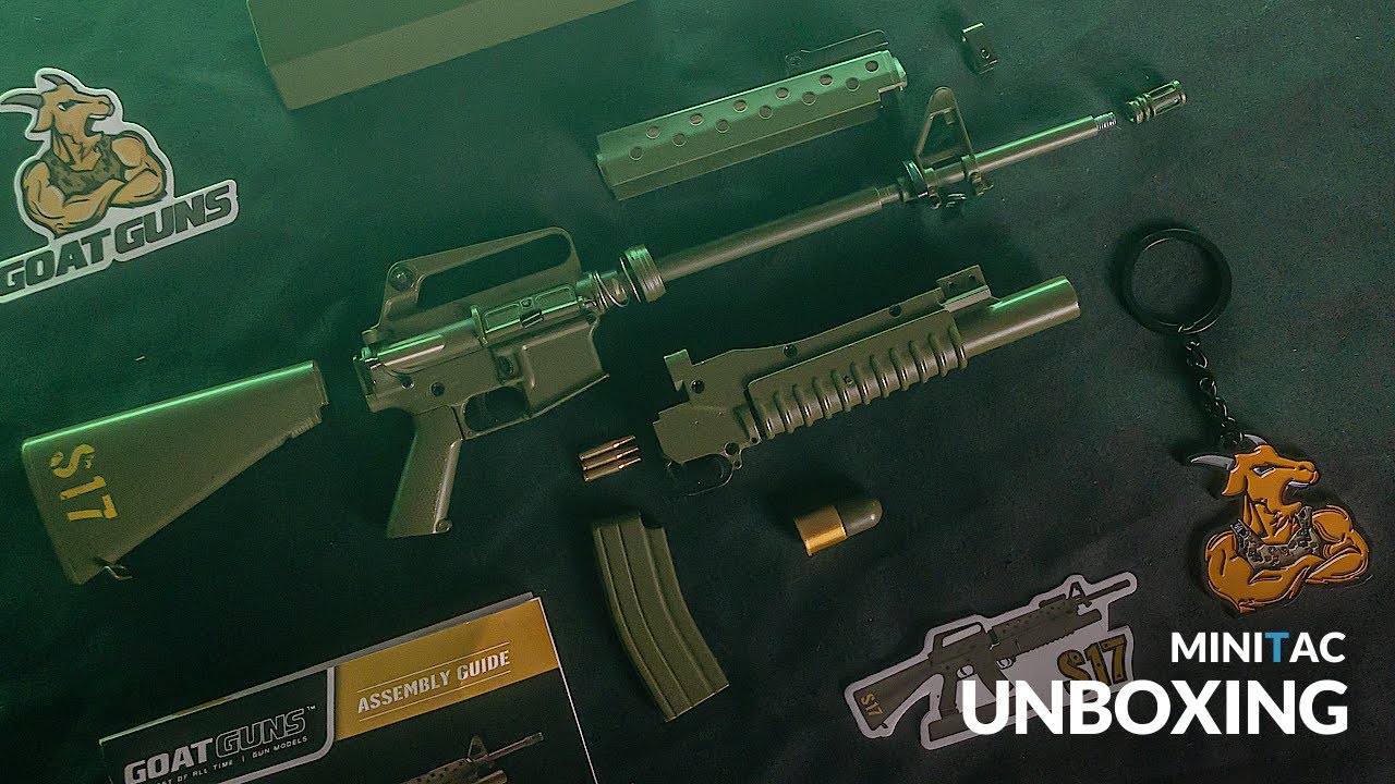 GOATGUNS MINIATURE 1:3 SCALE M16A1 "S17" MODEL | UNBOXING (ASMR) - YouTube