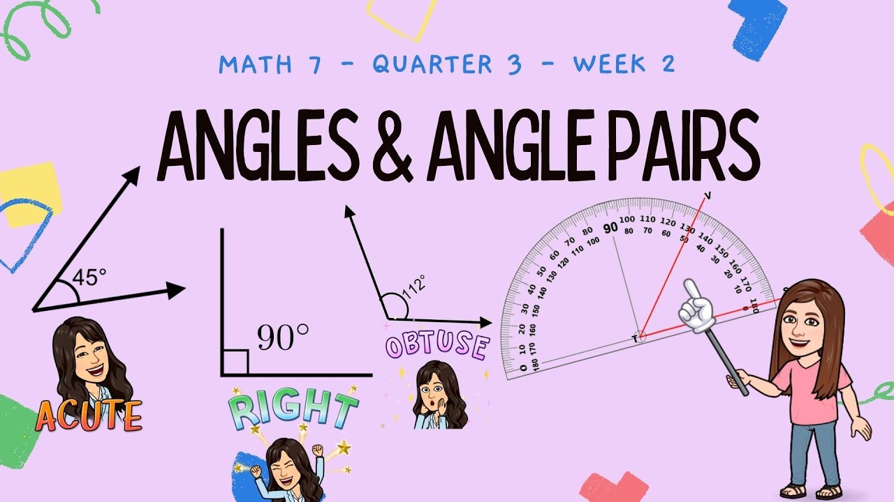 Math 7 ll Angles and Angle Pairs l Acute Angels TV - YouTube