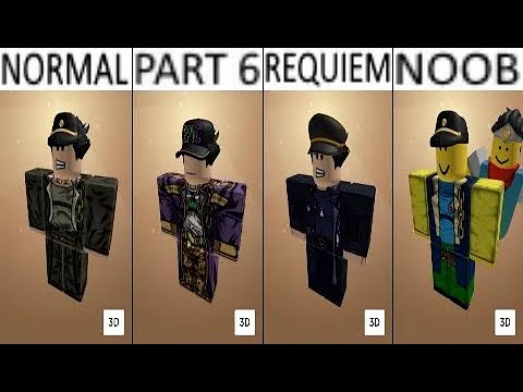 How To Make Jotaro Kujo In Roblox 5 - YouTube