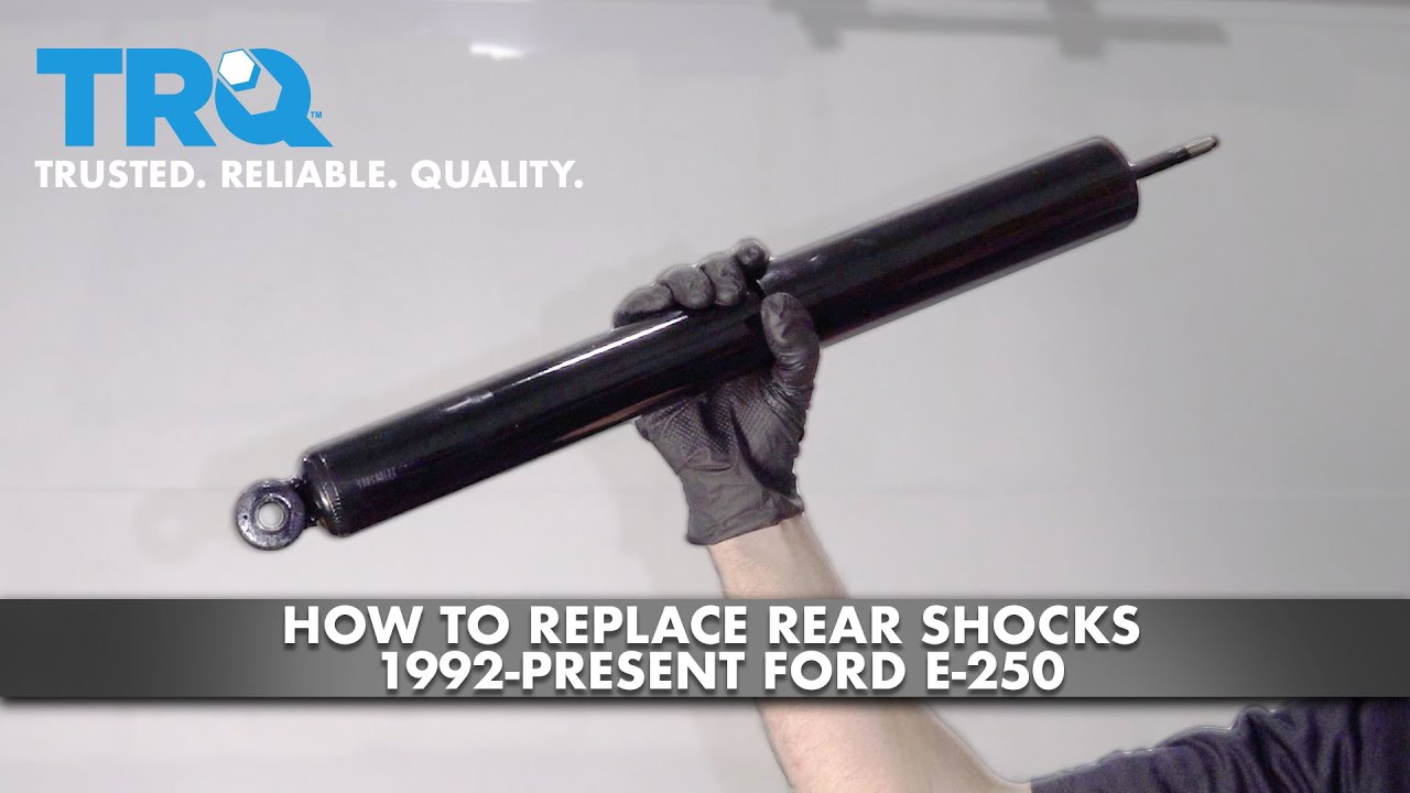 How To Replace Rear Shocks 1992-Present Ford E-250 - YouTube