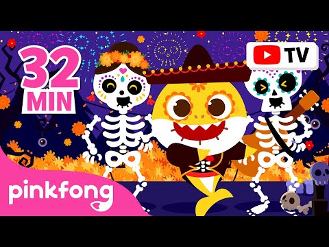 Day of the Dead More and More | Best Zombie Baby Sharks Only | Halloween Remix | Official Pinkfong
