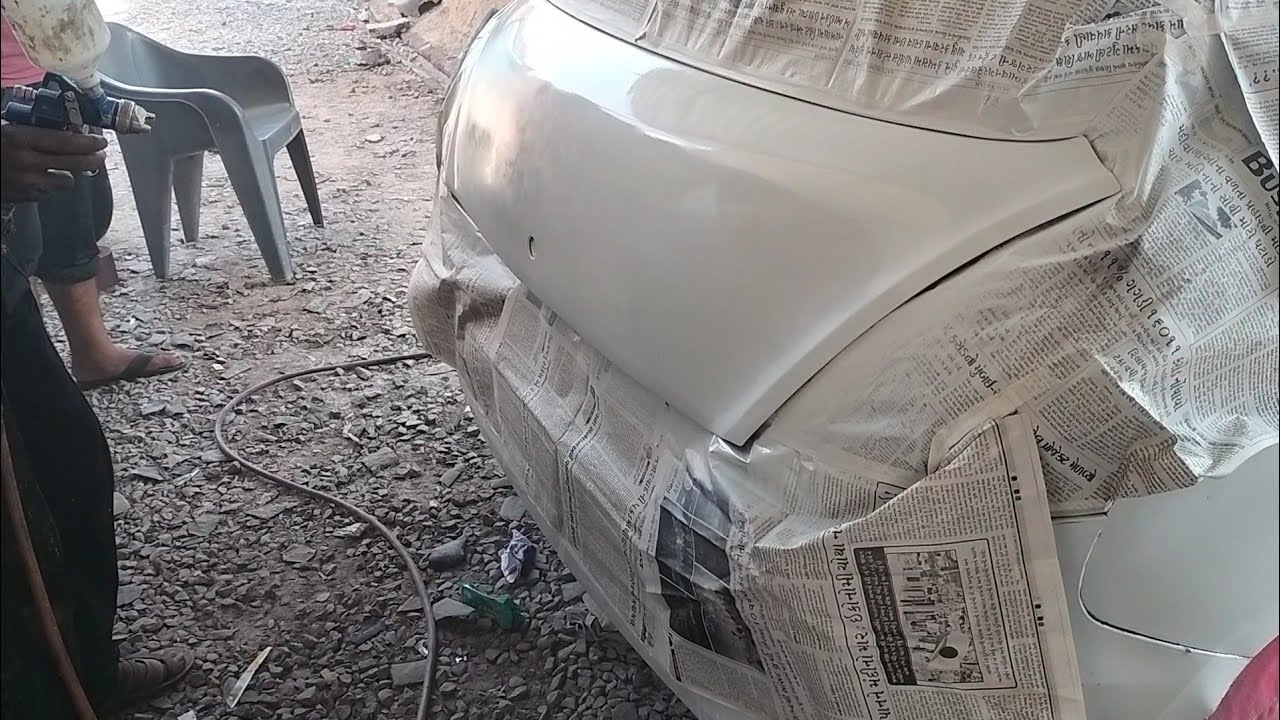 Maruti Suzuki Swift trunk color apply|| Vaghela Auto Paint || High ...