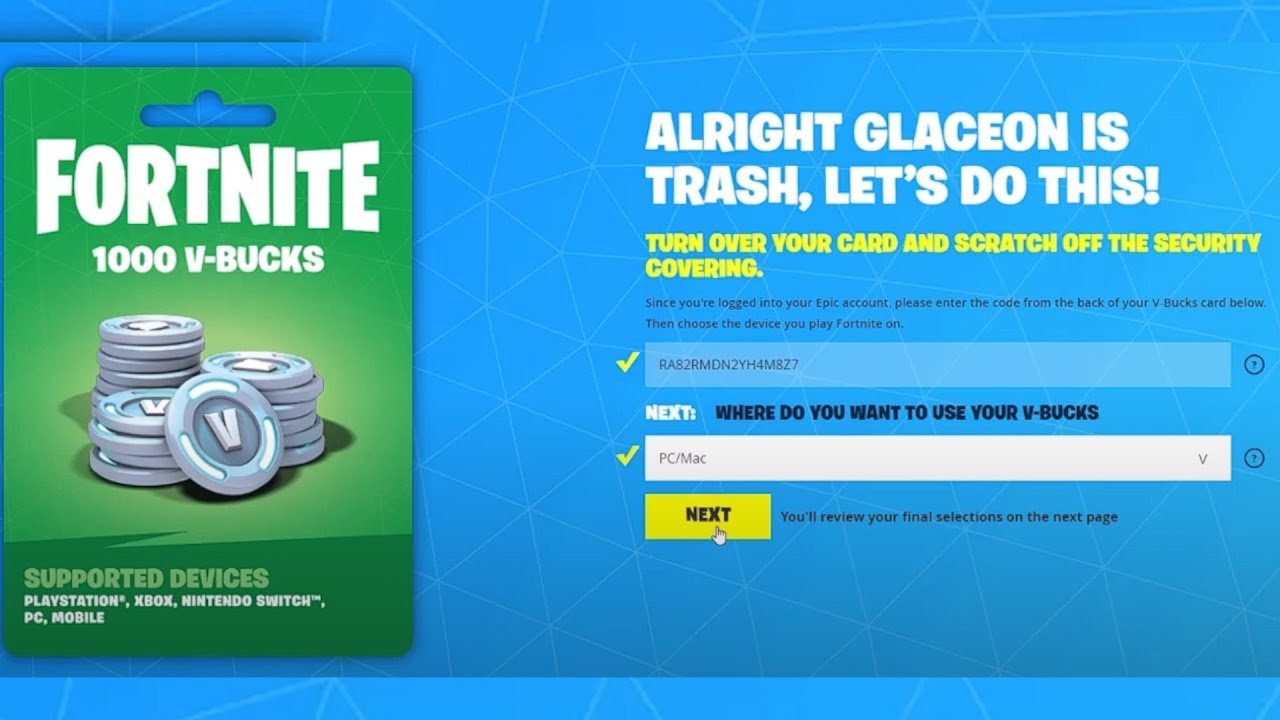 Redeem V-Bucks FAST in Fortnite (Step-by-Step Guide!) - YouTube
