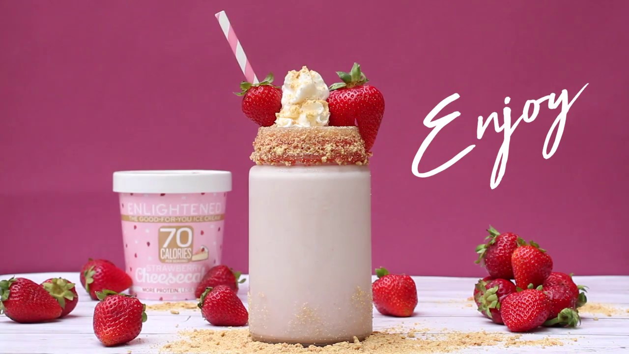 Strawberry Cheesecake Milkshake - YouTube