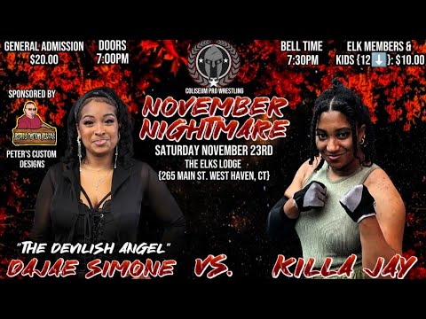 Dajae Simone vs. Killa Jay (CPW November Nightmare 2024) - YouTube