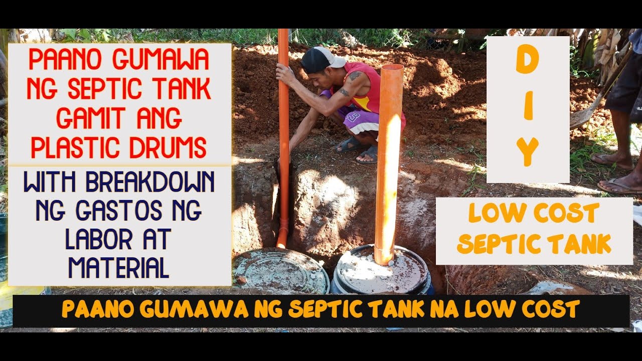 Septic tank low budget / Paano gumawa ng cheapest septic tank gamit ang ...