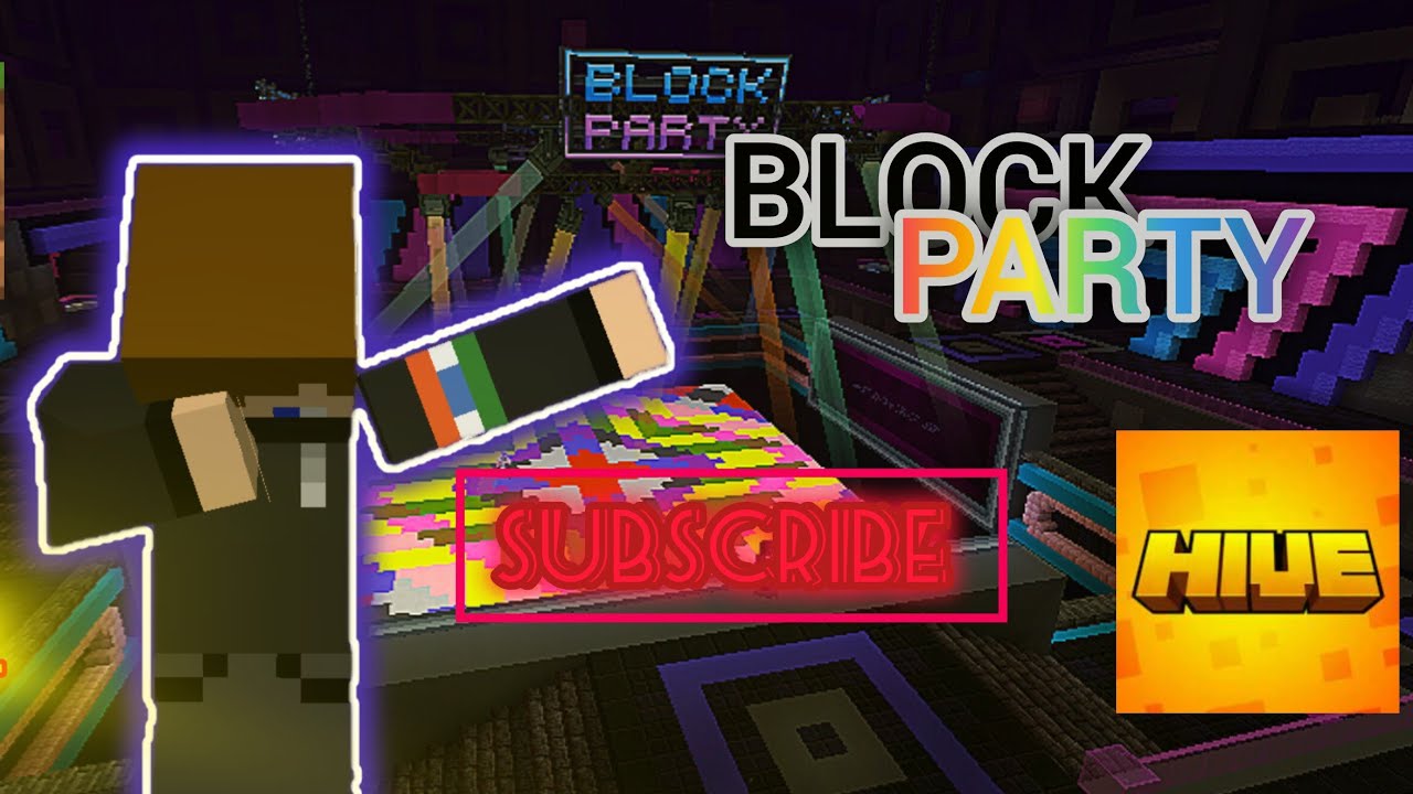 i play HIVE's block party🎮👺||Minecraft hive||#minecraft#support# ...