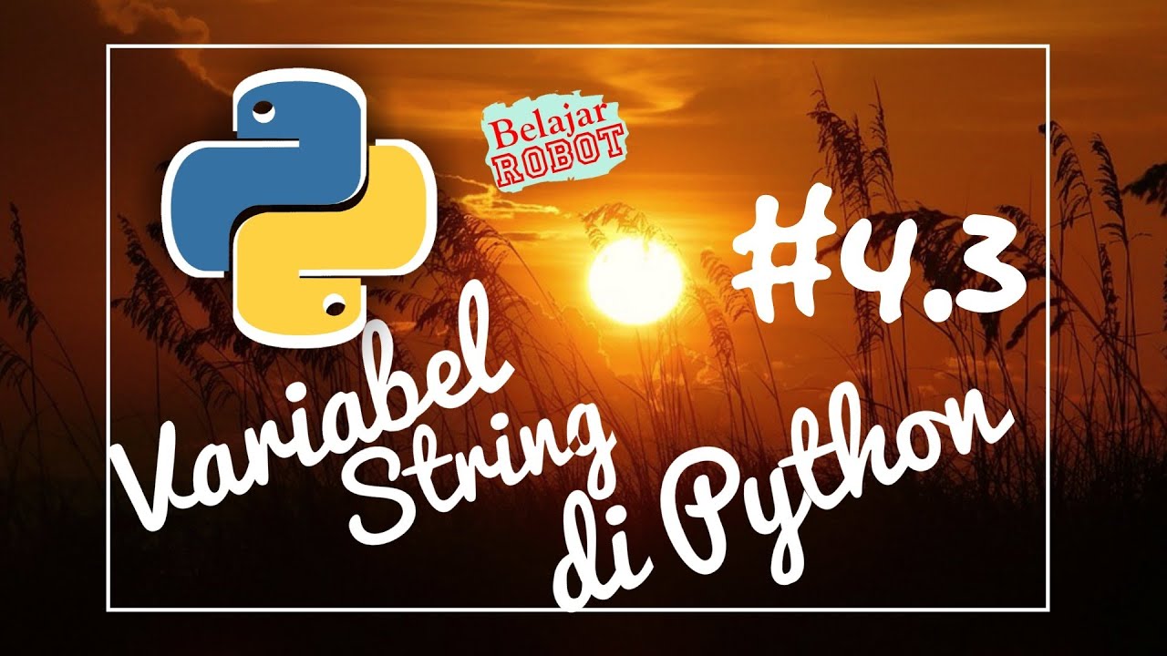 Variable String Di Python Tutorial Python Indonesia 43 Youtube 4814
