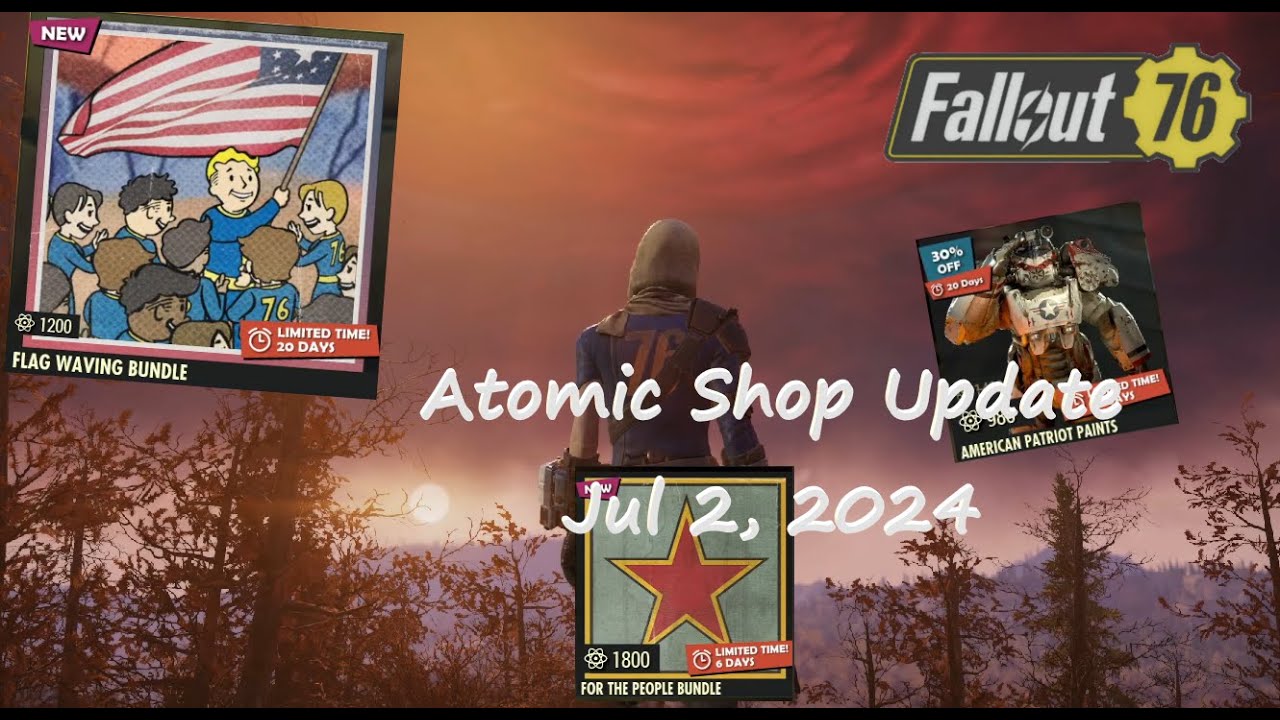 Fallout 76 Atomic Shop Update: July 2 - Celebrate with the Flag Waving ...