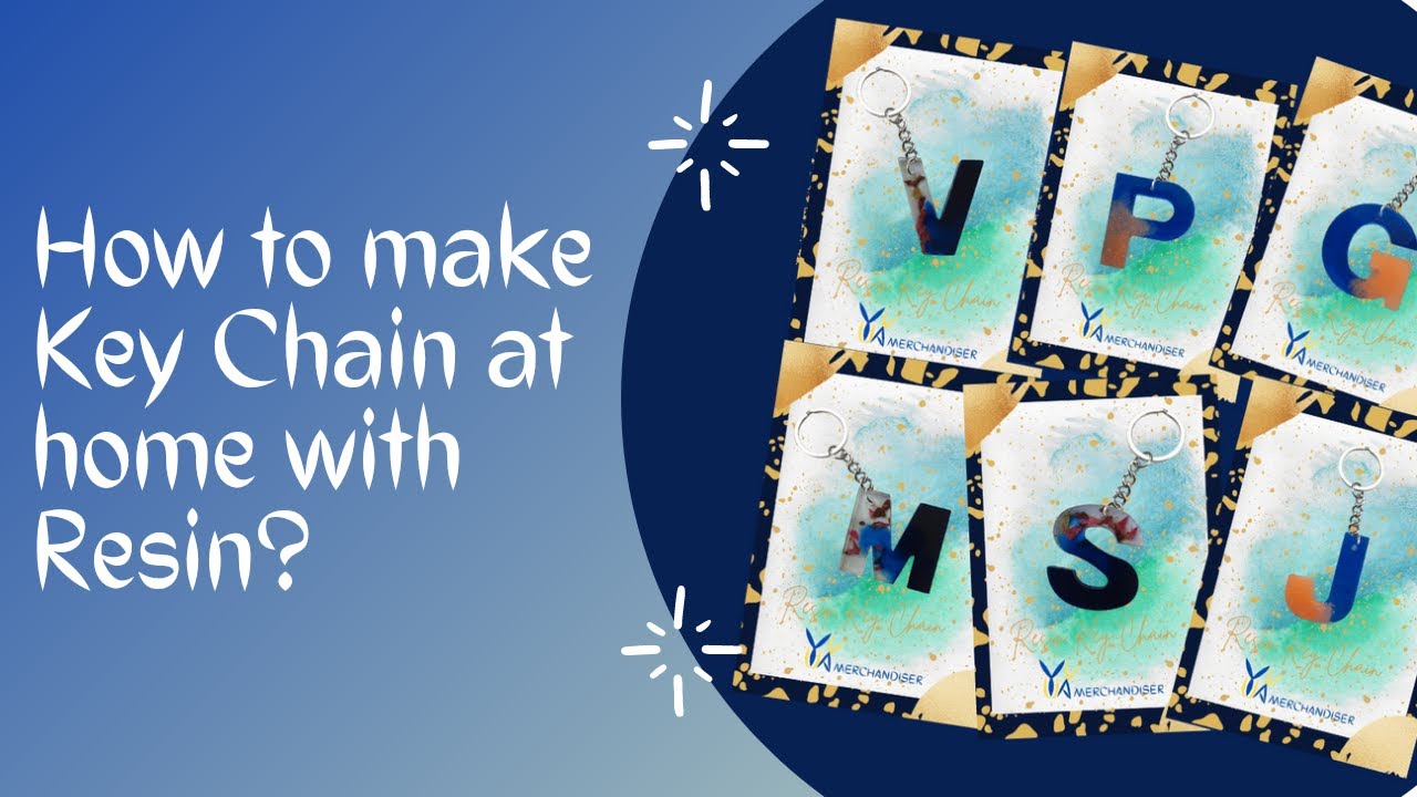 yuva creation #1 | how to make key chain at home with resin for ...