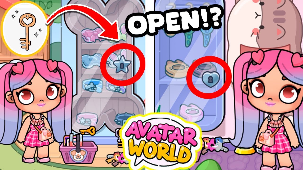 SECRET KEYS TO OPEN THE PET SHOP | AVATAR WORLD SECRETS - YouTube