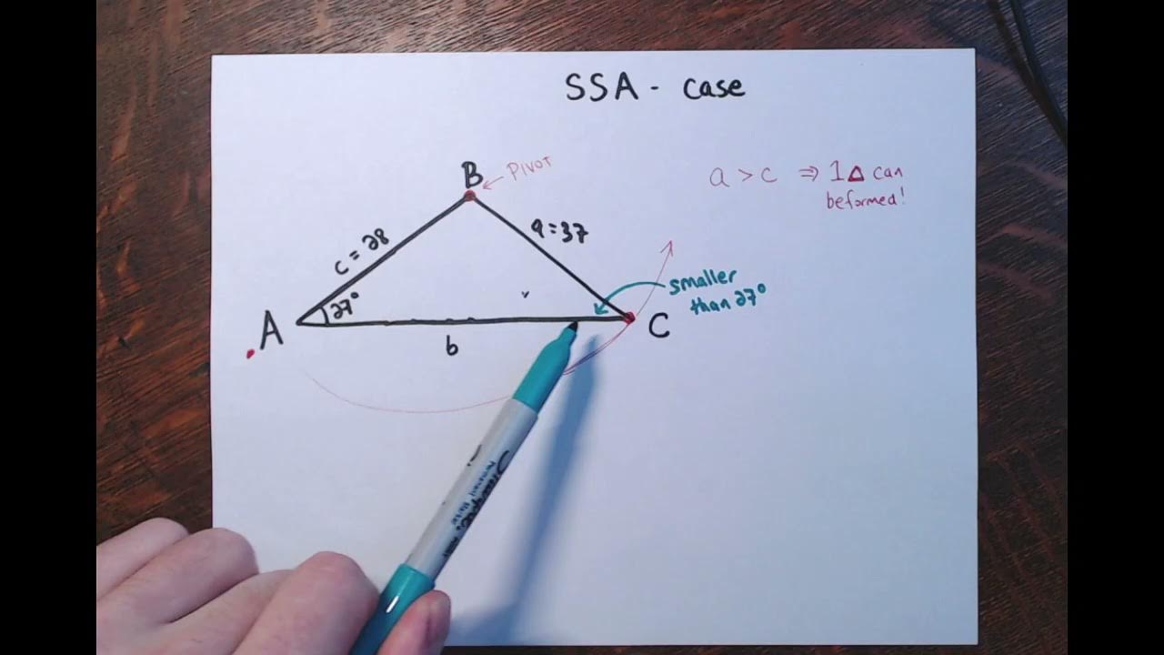 Use the law of sines to solve SSA triangles #1 - YouTube