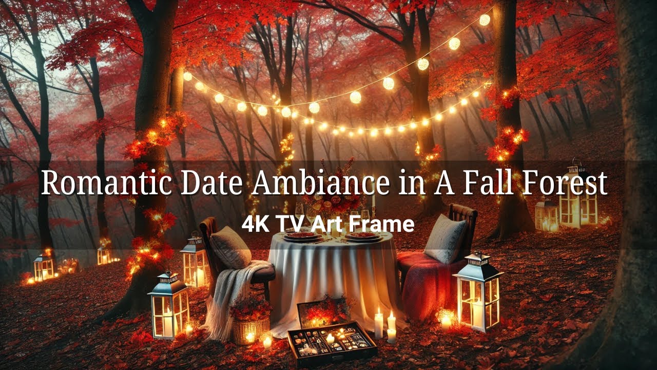 Cozy Fall Forest 4K Screensaver | Romantic Date Ambiance 🧡 - YouTube