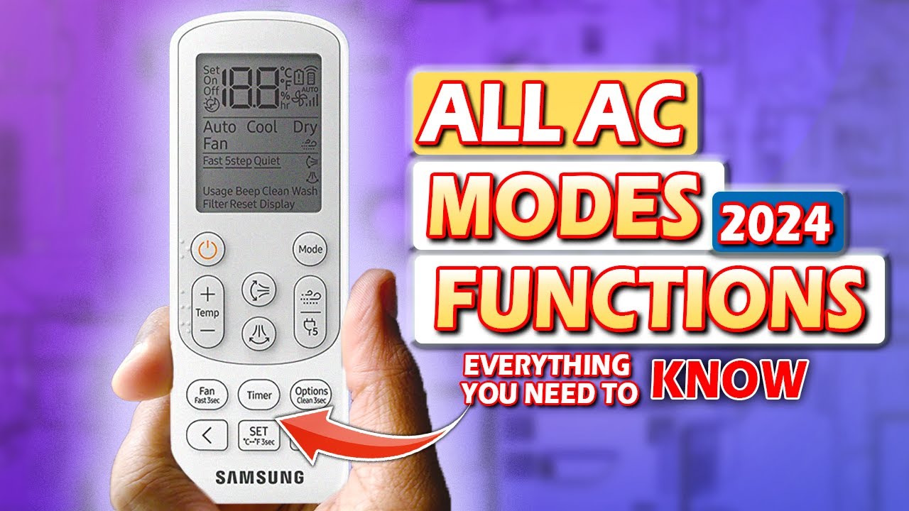 Save Money Everyday ️ AC Function/Modes 🥶 Samsung AC Functions 🥶 ...