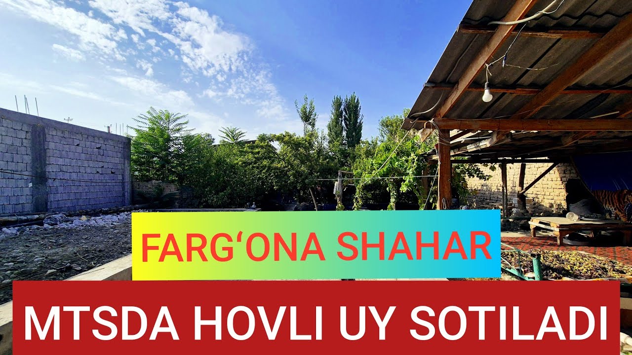 FARGʻONA SHAHAR MTSDA HOVLI UY SOTILADI ZUDLIK BILAN +998913271800 ...