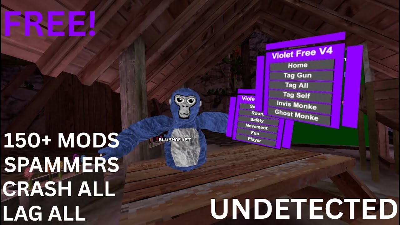 This FREE Gorilla Tag Mod Menu Is Crazy! | Violet Free Menu Showcase ...