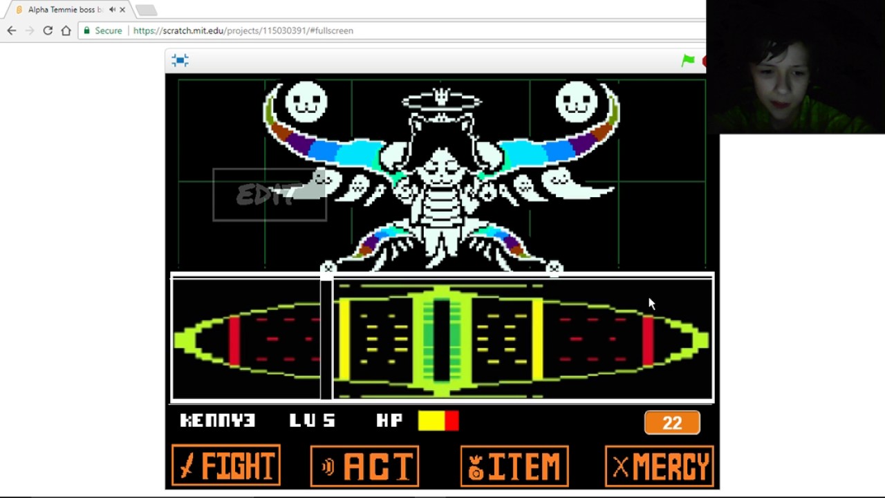 Undertale Custom Boss Fights | Alpha Temmie - YouTube