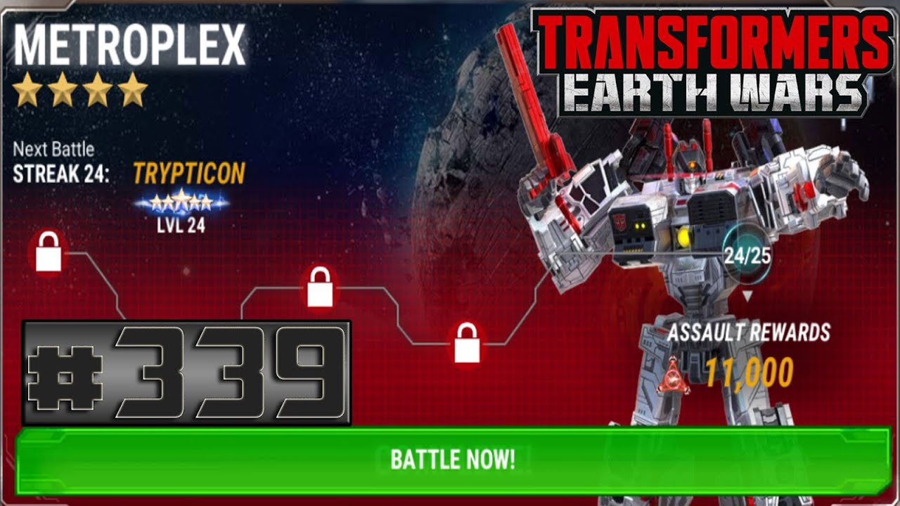 Transformers Earth Wars Episode 339 - Titan Assault 20230807 Metroplex ...