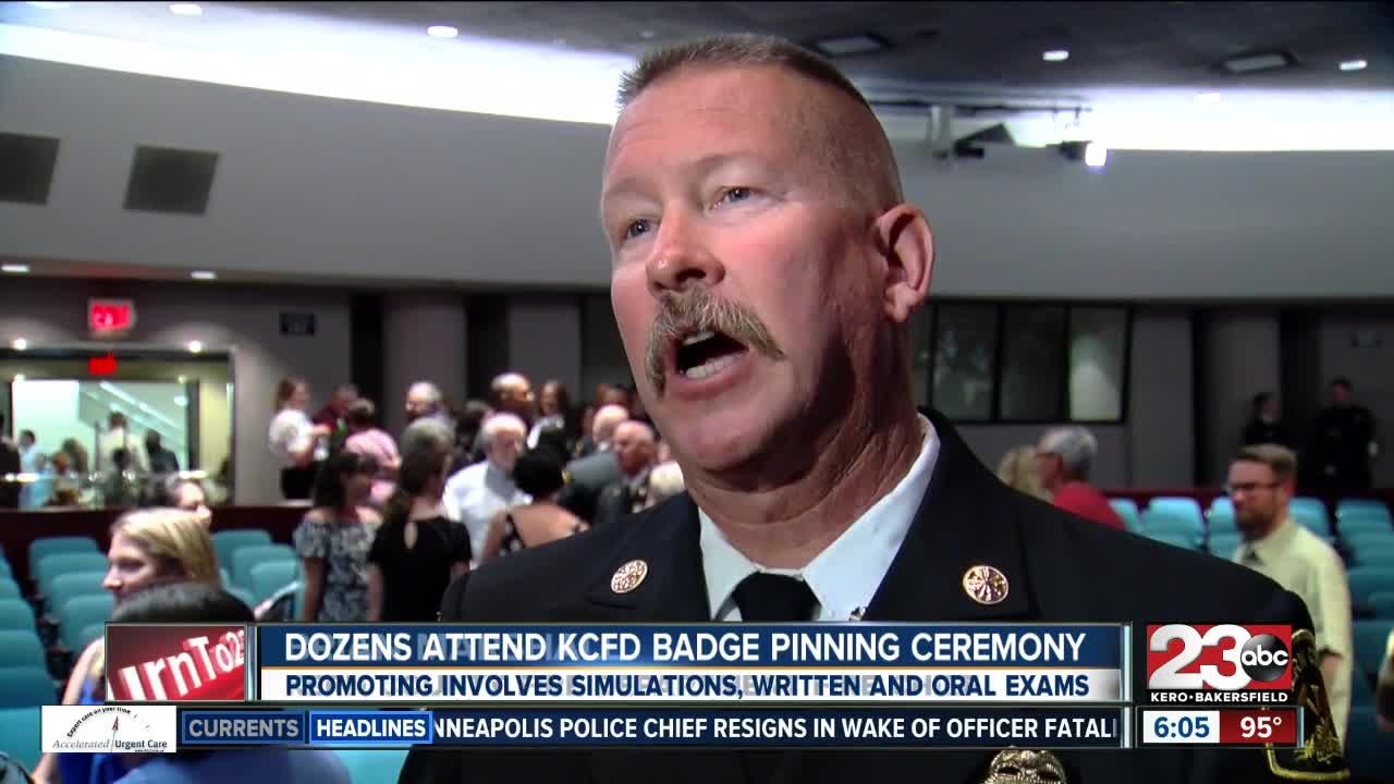 KCFD badge pinning ceremony - YouTube