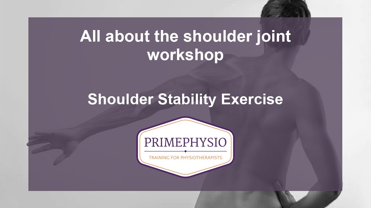 Shoulder Stability Exercise - YouTube
