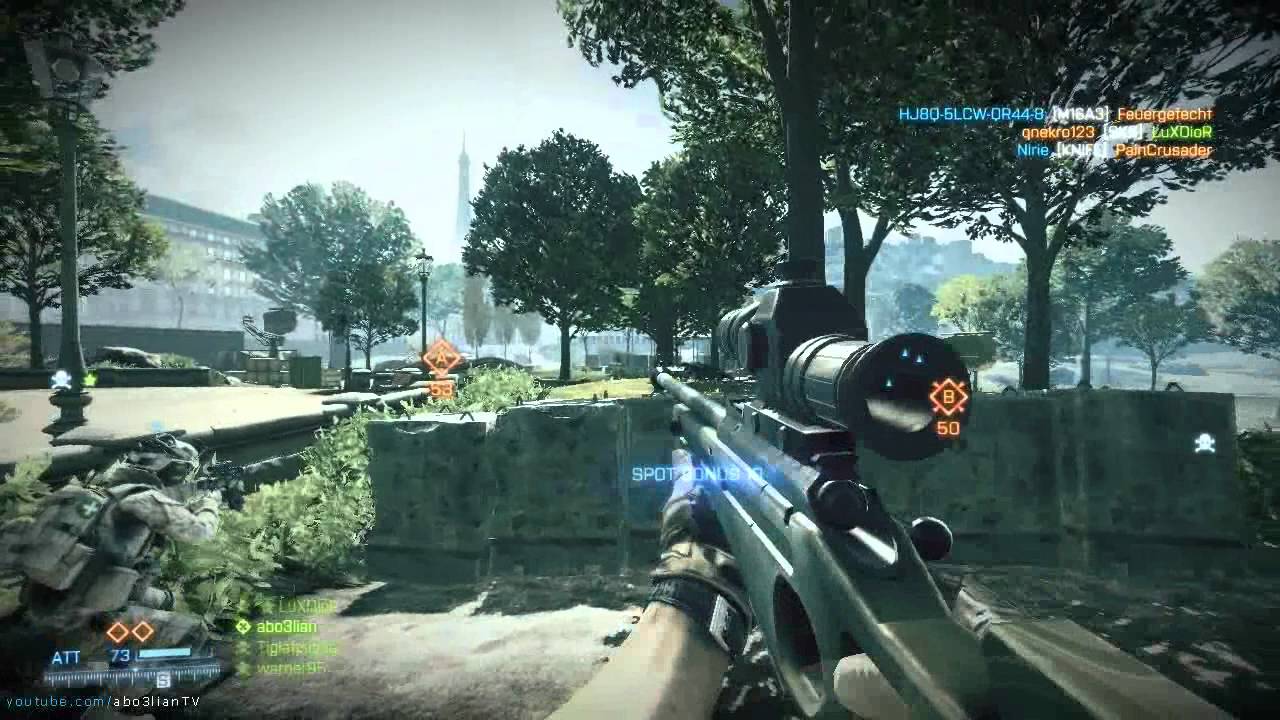 BF3 - Sniper Gameplay Opration Metro باتل فيلد 3 - سنايبر مظلوم - YouTube