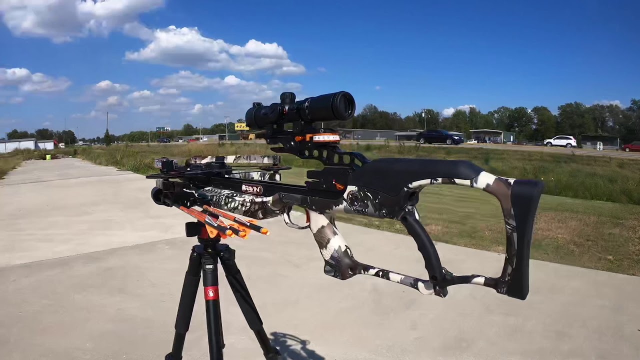 Ravin R20 Crossbow Sighting! - YouTube