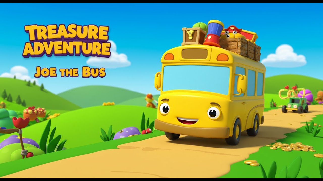 🚌 Joe the Bus and the Treasure Adventure! | Fun Learning Journey for ...